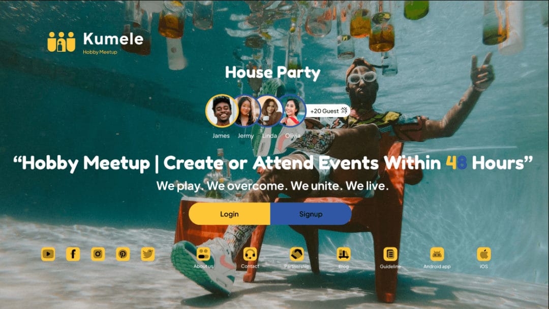 Kumele I The Only Hobby Meetup App You Will Ever Need